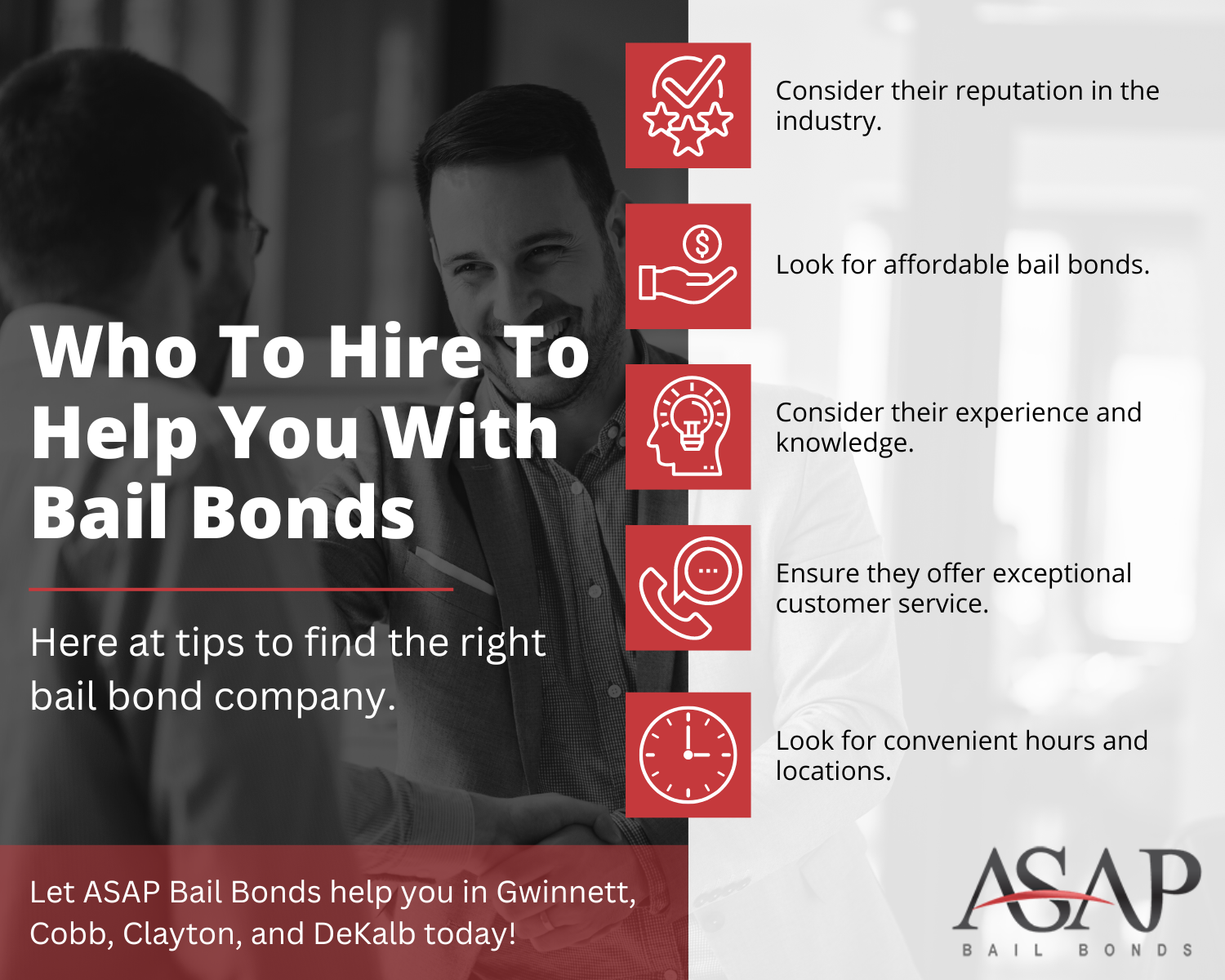 Who To Hire To Help You With Bail Bonds - ASAP Bail Bonds Georgia