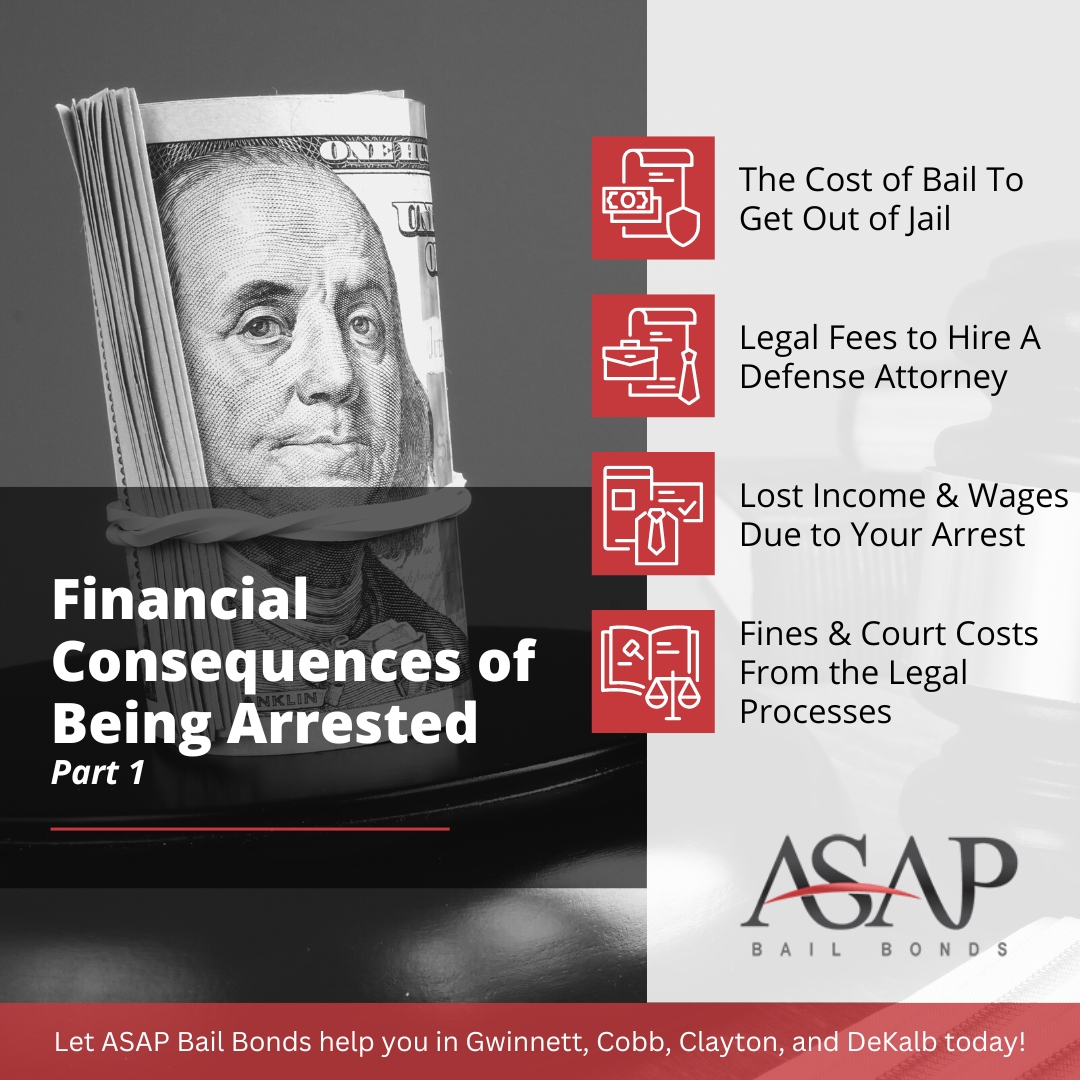 Financial Consequences of Being Arrested, Part 2 - ASAP Bail Bonds Georgia